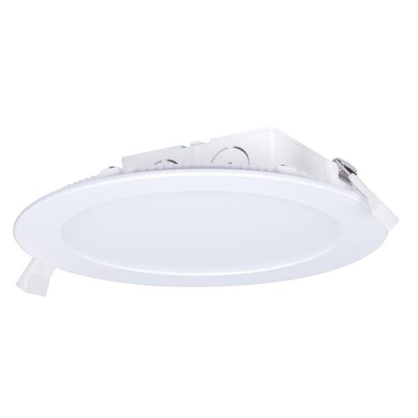 SATCO 6 in. 2700K Warm White New Construction IC Rated Integrated LED ...