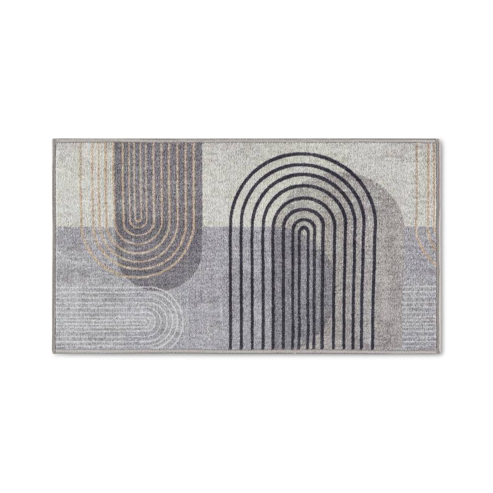 TOWN & COUNTRY LIVING Everyday Avani Retro Arch Grey Blue 2 ft. x 3 ft ...