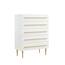 Best Master Furniture Bellanova 3-Drawer White Nightstand 26.5 in. H x ...