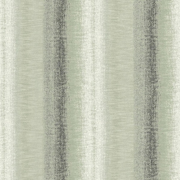 Veer Decor Woven Gradient Stripe Green Wallpaper Sample 8252-AD5-S ...