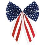 Amscan 17.5 in. x 13 in. Plastic 4 Loop Flag Bow (7-Pack) 247932