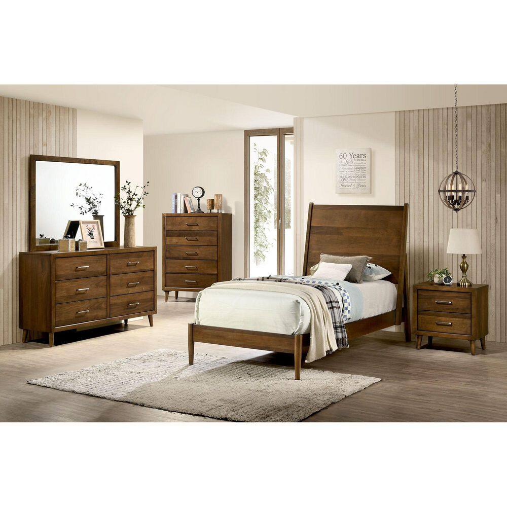 Picket House Furnishings Zuma Walnut 5-Drawer 32 in. Chest of Drawers ...