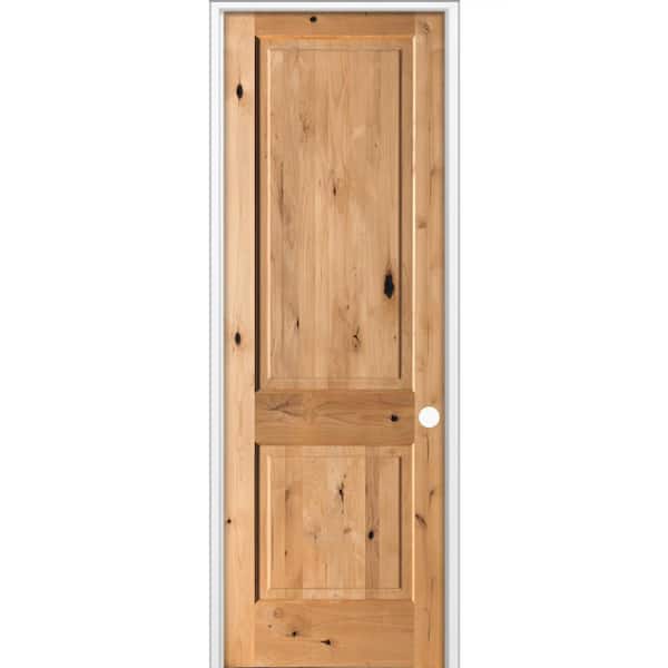 Reviews for Krosswood Doors 32 in. x 96 in. Rustic Knotty Alder 2 Panel ...