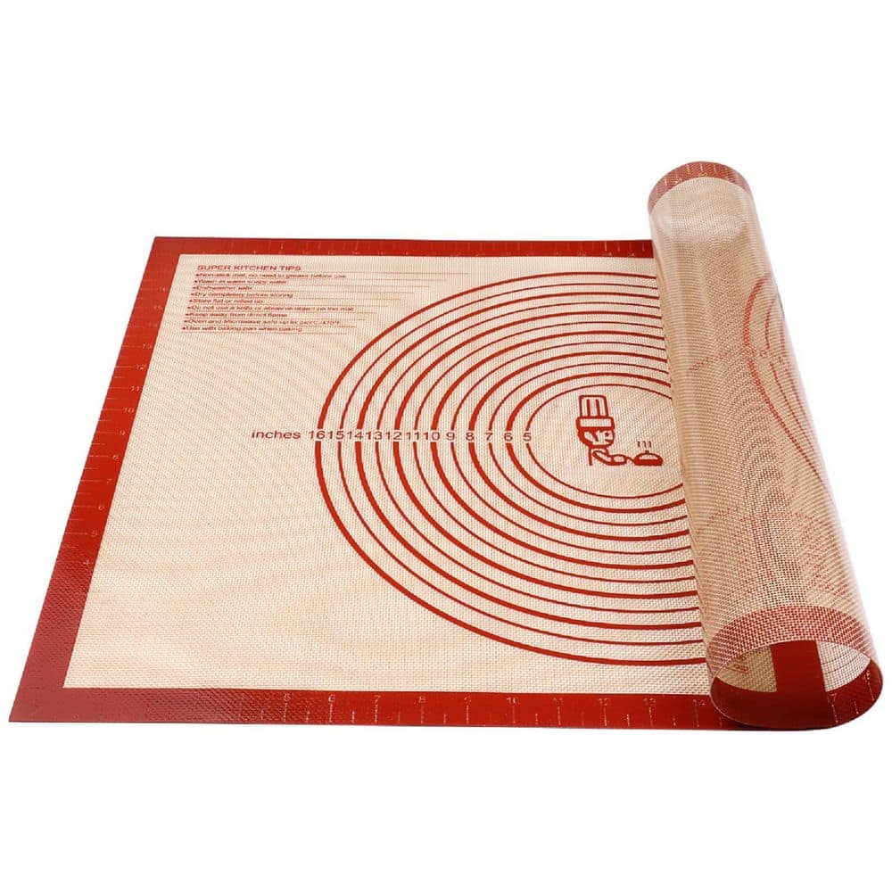 Esepony 28 in. x 20 in. Silicone Pastry Baking Mat for Counter, Dough ...