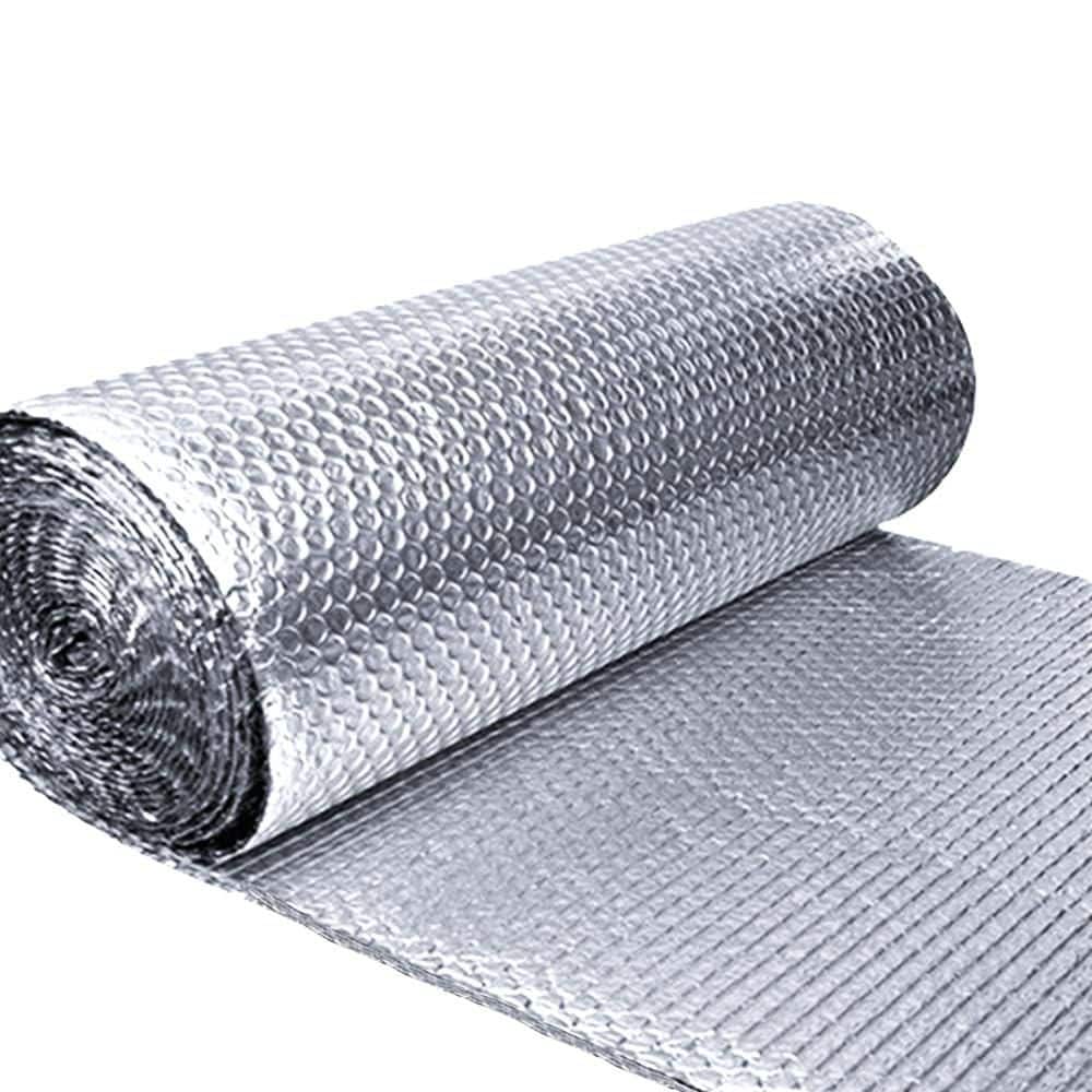 Laybus 48 in. x 10 ft. Radiant Barrier Double Reflective Insulation ...
