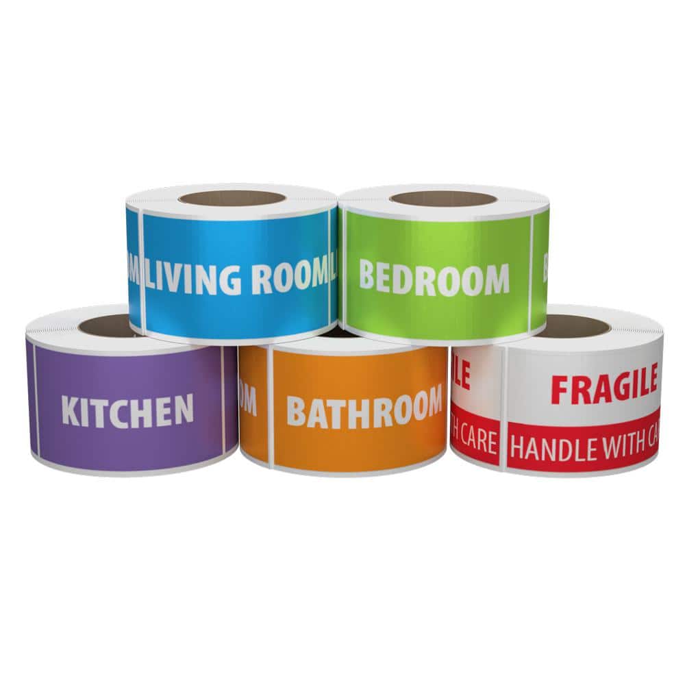 Pratt Retail Specialties 3 in. x 5 in. Moving Labels Kit - (250-Pack ...