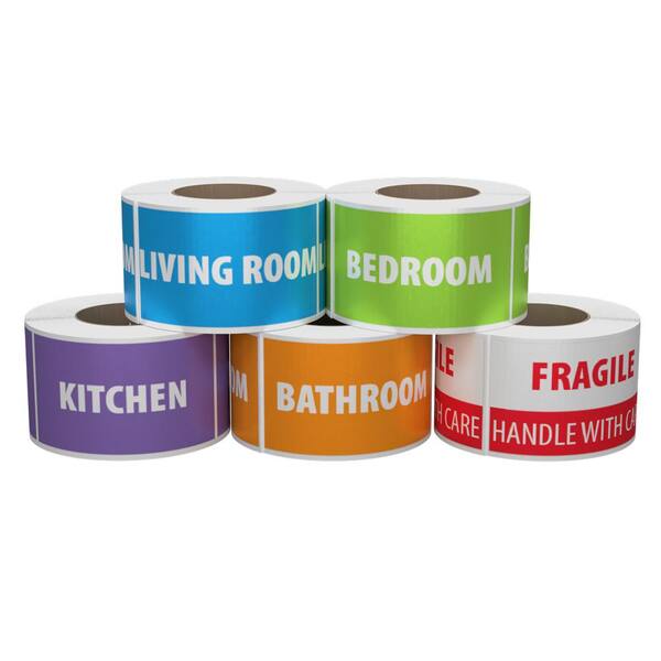 Pratt Retail Specialties 3 in. x 5 in. Moving Labels Kit - (250-Pack ...