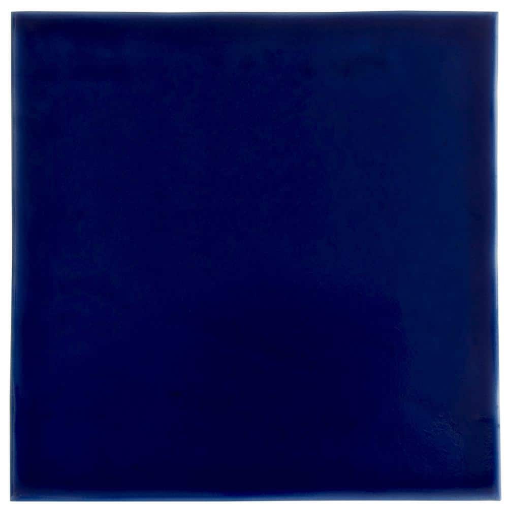 Apollo Tile Terralis 6 in. x 6 in. Glossy Royal Blue Porcelain Square ...