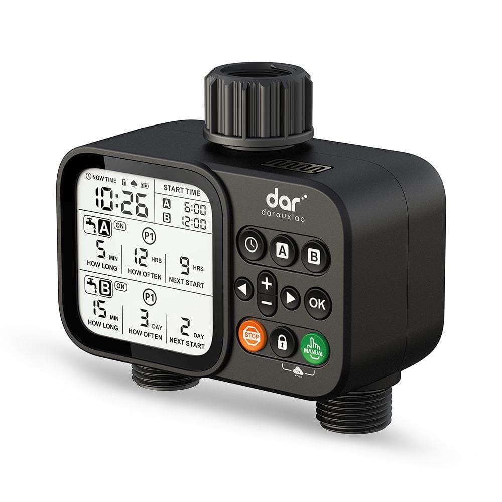 Wildaven 8 Programmable Garden Hose Sprinkler and Irrigation Timer, HD ...