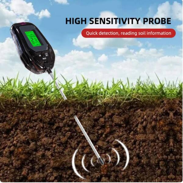 Misopily 5-in-1 Digital Soil Moisture Meter, Soil Tester, PH, Sunlight ...