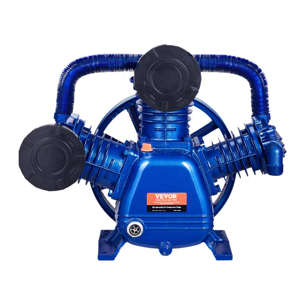 VEVOR Air Compressor Pump Head, 10HP 17.5 CFM @ 90 psi 3-Cylinder Oil ...
