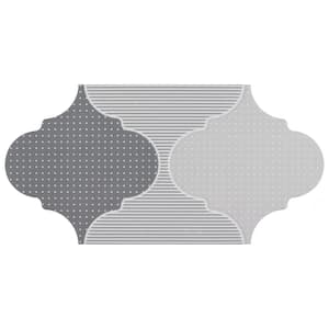 Merola Tile Alhama Provenzal Grey 6-1/4 in. x 12-3/4 in. Porcelain ...