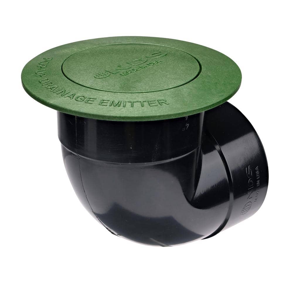 Buy Pop-Up Drainage Emitter with Elbow for 4 in. Drain Pipes, Green ...