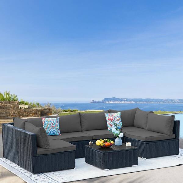 Marrakech corner rattan set store