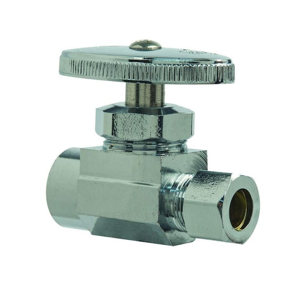Everbilt 1/2 in. Nominal Sweat x 3/8 in. O.D. Compression Brass Multi ...