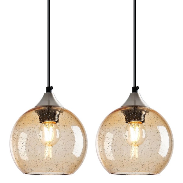 Reviews for EDISHINE 60-Watt 1 Light Smoke-Gray Adjustable Rods Medium ...