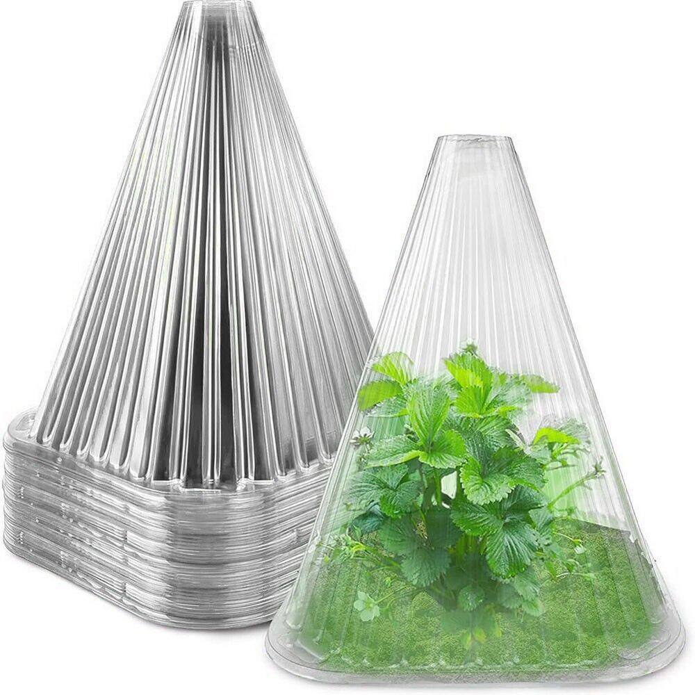 Agfabric 8.27 in. H. Reusable Garden Plant Cloches Winter Plant Cover ...