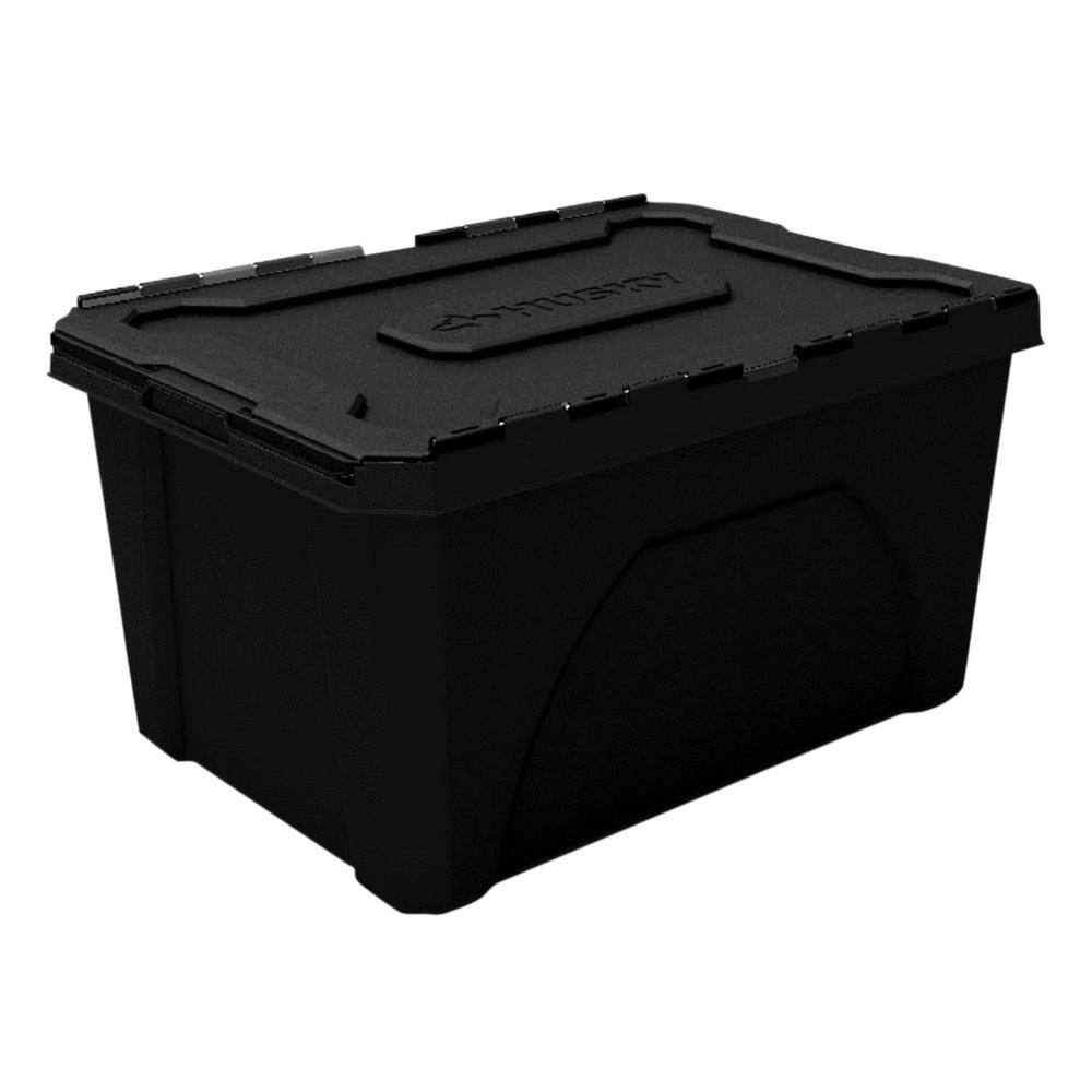 Reviews for Husky 18 Gal. Flip Top Storage Bin in Black | Pg 2 - The ...