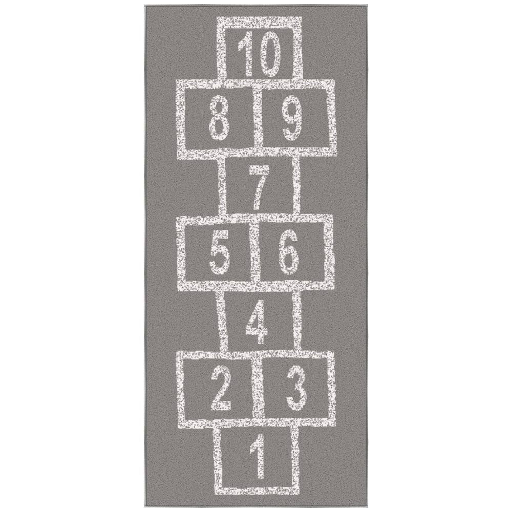 Ottomanson Kid's Play Collection Non-Slip Rubberback Hopscotch 3x6 Kid ...