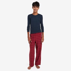 The Company Store Company Cotton Family Flannel Unisex 6/7 Blue/Green ...