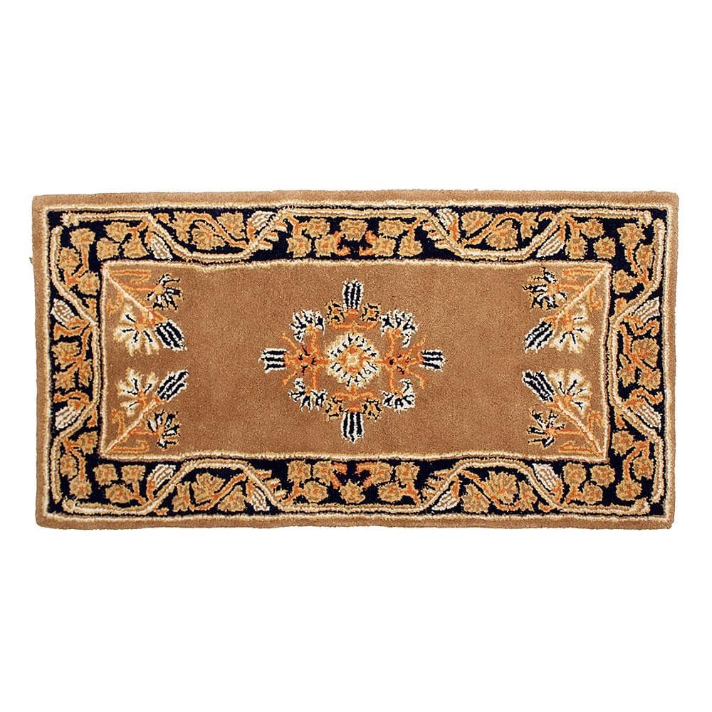 ACHLA DESIGNS 2 ft. x 4 ft. Jardin Rectangular Area Rug, Cocoa H-601 ...