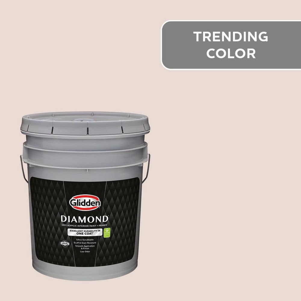 Glidden Diamond 5 gal. Sandy Beach Eggshell Interior Paint with Primer ...