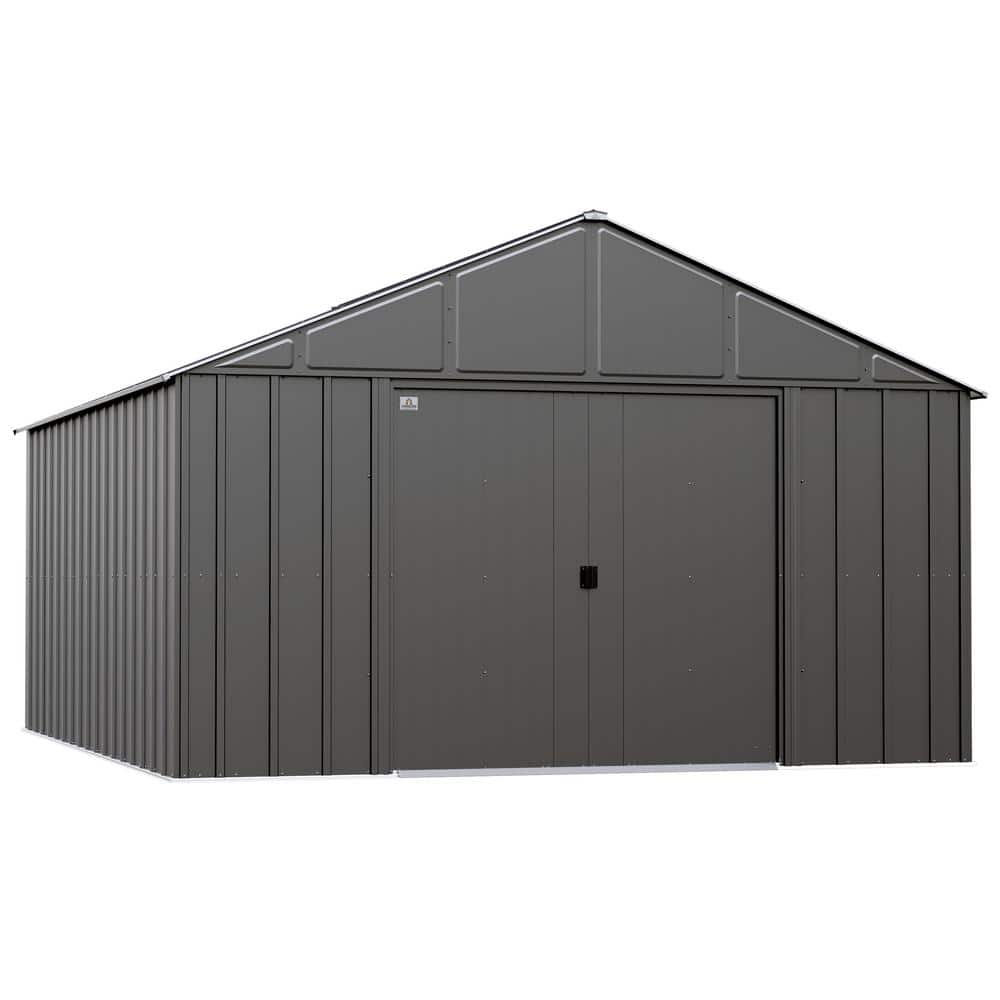 Arrow Classic Storage Shed 14 ft. D x 12 ft. W x 8 ft. H Metal Shed 166 ...
