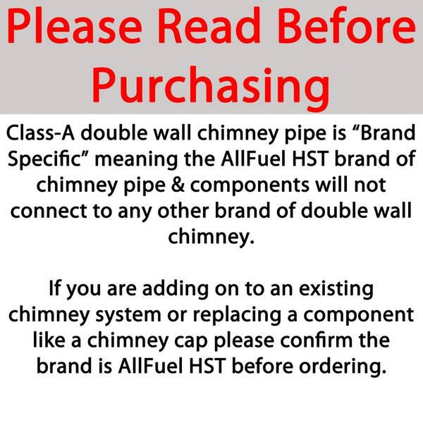 ALLFUEL HST 8 in. x 12 in. 1/12 - 6/12 Roof Flashing for Double Wall ...