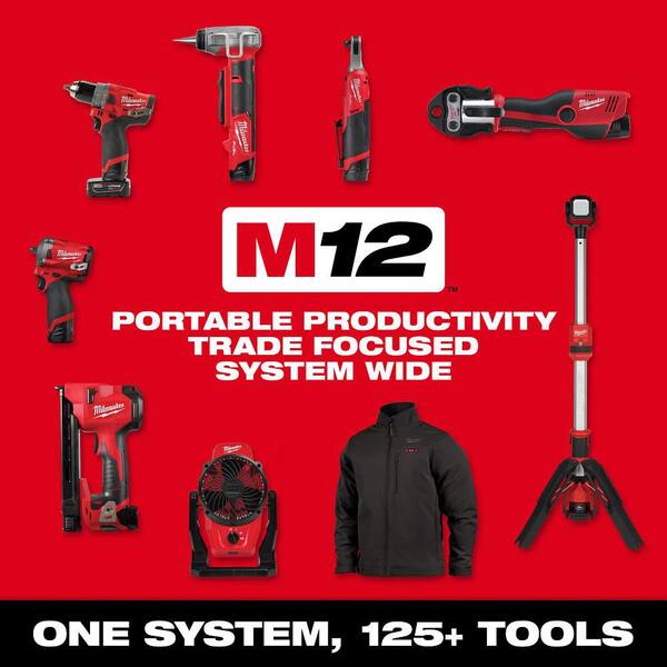 Milwaukee M12 FUEL 12V Lithium-Ion Brushless Cordless 1/4 in. Right ...