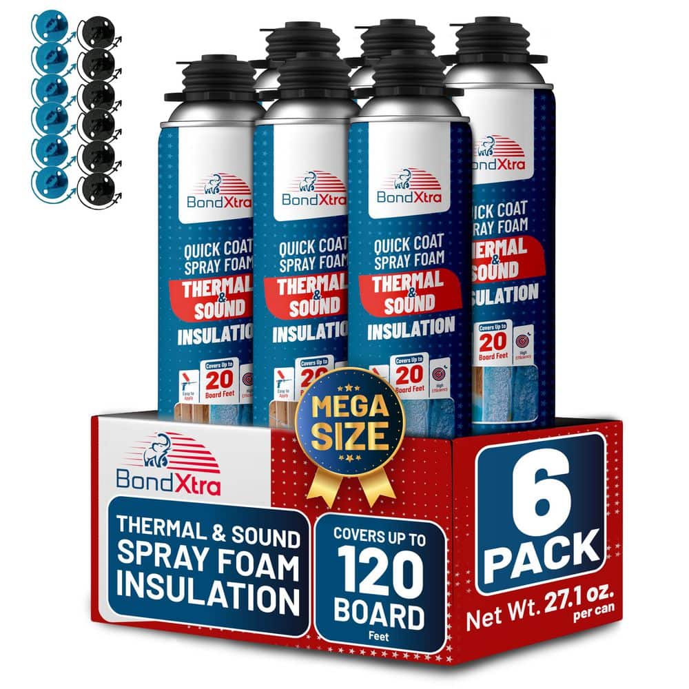 BondXtra BX930 Insulation Spray Foam Sealant 32.8 oz. Self-Expanding ...