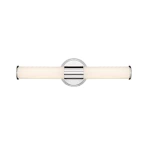Millennium Lighting Trumann 18 in. 1-Light Matte Black LED Vanity Light ...