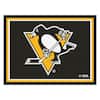 FANMATS NHL Pittsburgh Penguins Black 8 ft. x 10 ft. Indoor Area Rug ...