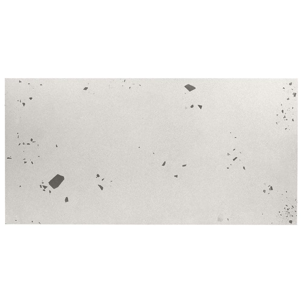 Ivy Hill Tile Bryant Ice White 8 in. x 0.39 in. Matte Porcelain Cement ...