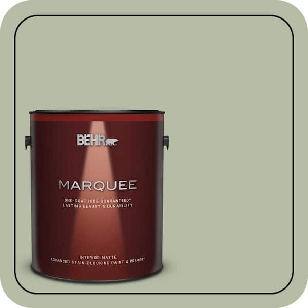 BEHR MARQUEE 1 gal. #ICC-105 Dried Chervil Matte Interior Paint ...