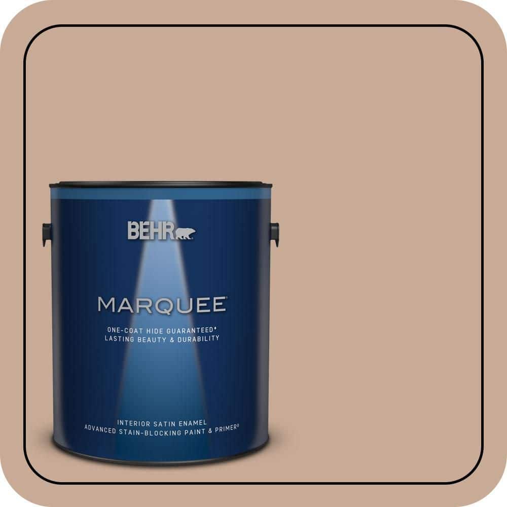 BEHR MARQUEE 1 gal. #S220-3 Sanderling Satin Enamel Interior Paint ...