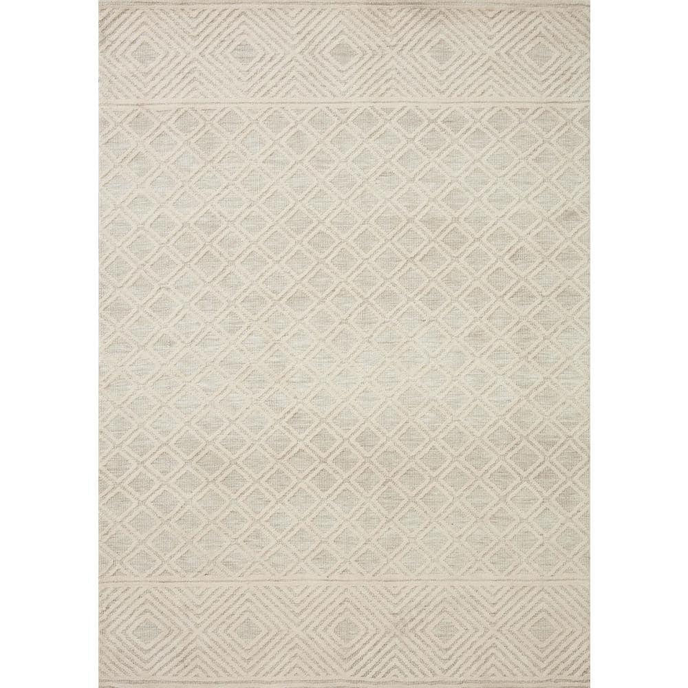 LOLOI II Neda Ivory/Natural 7 ft. 9 in. x 9 ft. 9 in. Modern Ultra Soft ...