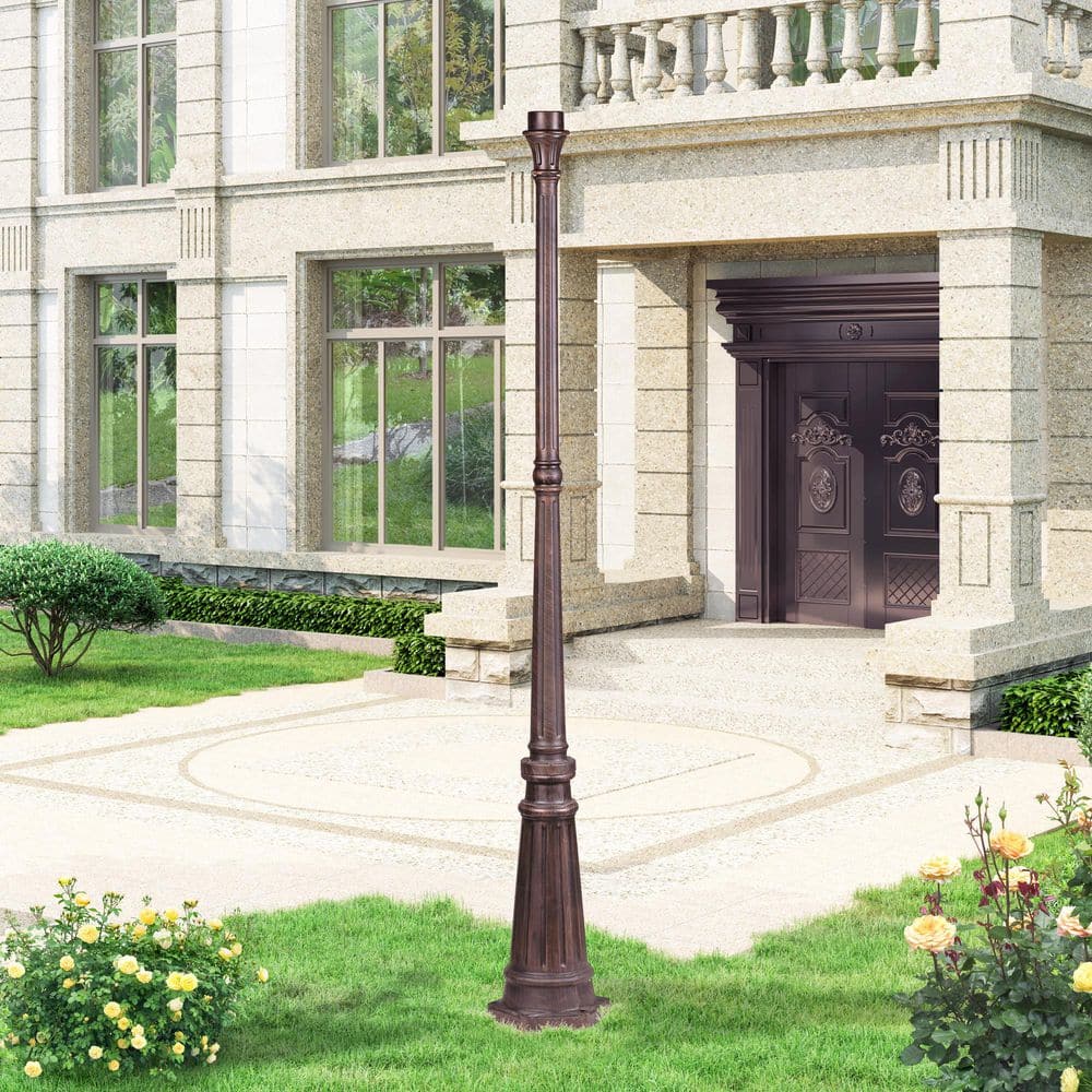 AVIANCE LIGHTING Crown Terrace 74 in. Imperial Bronze Surface Mount ...