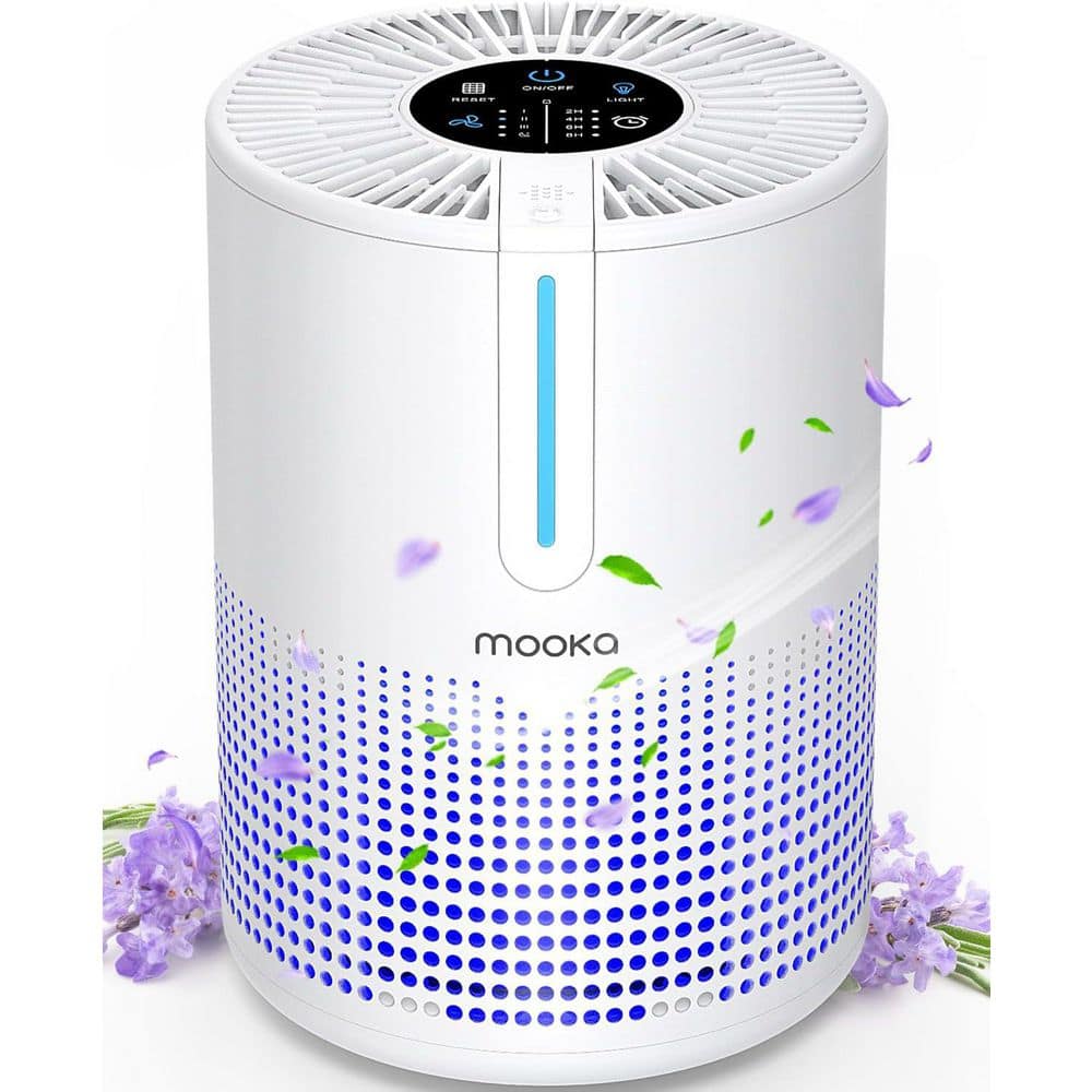 Mooka Tabletop Air Purifier for Home Large Room up to 430 sq. ft. with ...