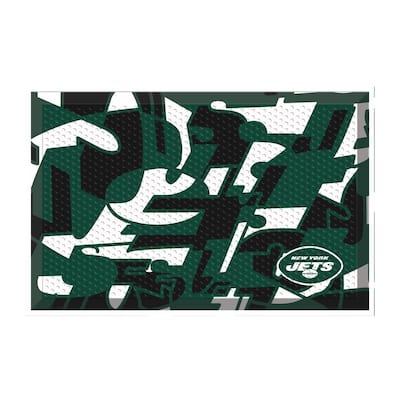 FANMATS New York Jets Patterned 1.5 ft. x 2.5 ft. XFIT Design Starter ...