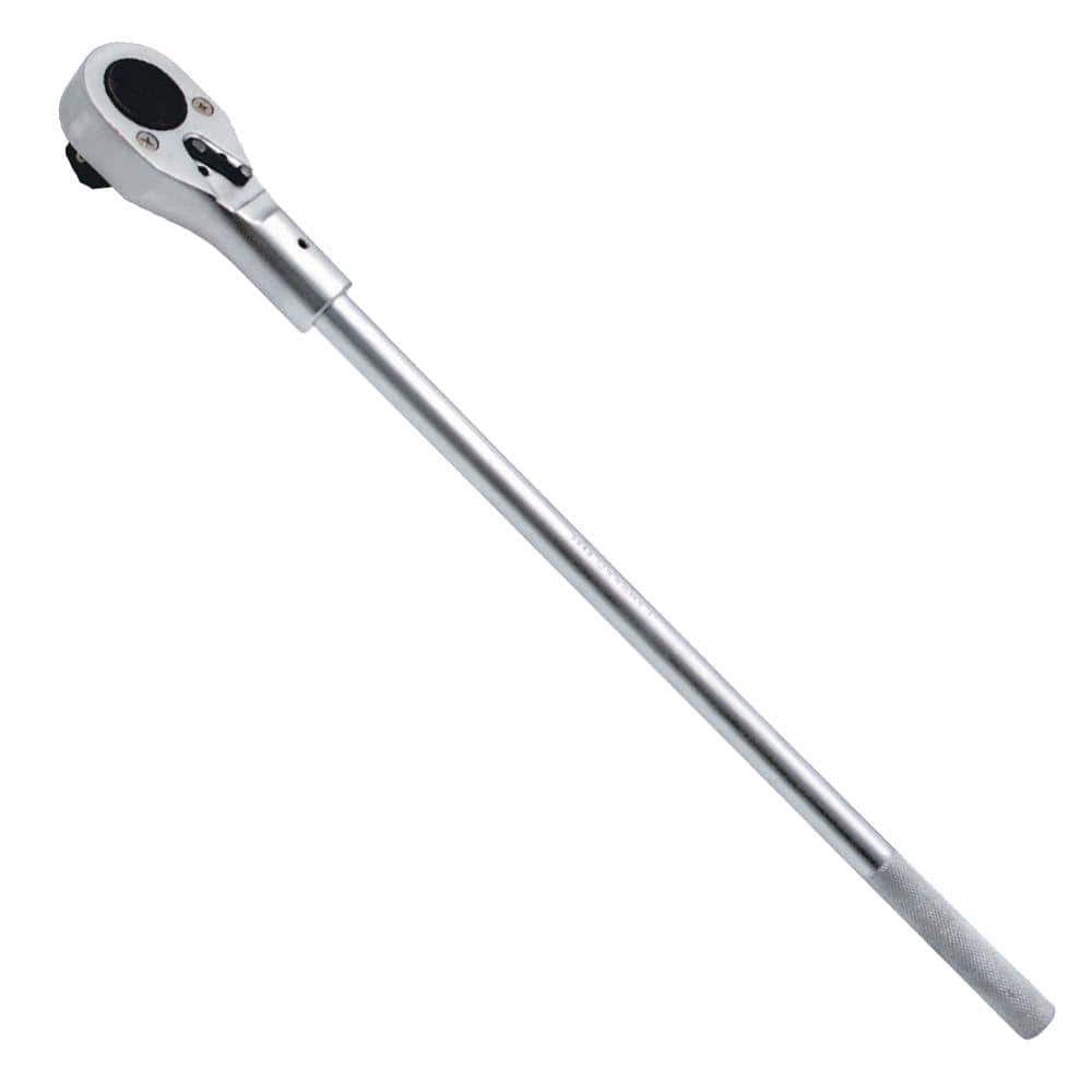 URREA 1 in. Drive Reversible Chrome Ratchet 5849 - The Home Depot