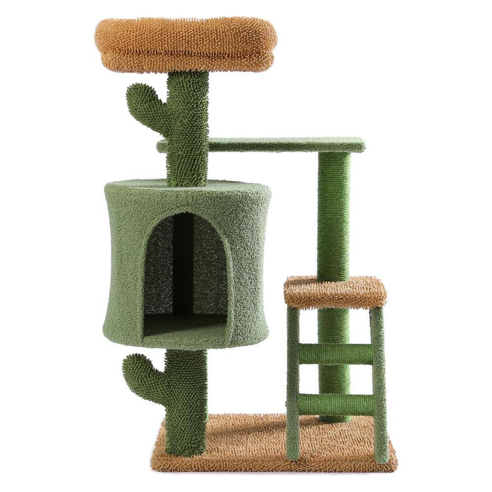cenadinz Medium Oasis Series Cactus Multi Levels Condo Cat Tree ...