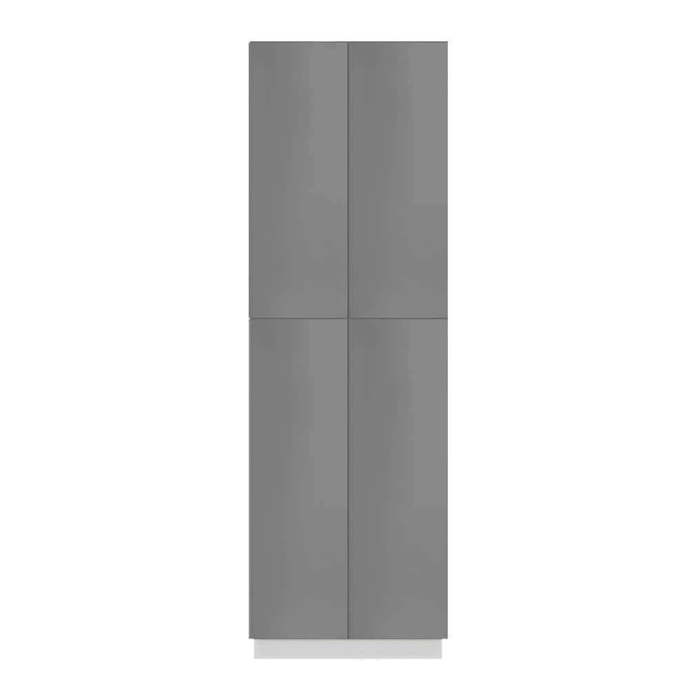 LIFEART CABINETRY Valencia Assembled 30 in. W x 24 in. D x 96 in. H in ...