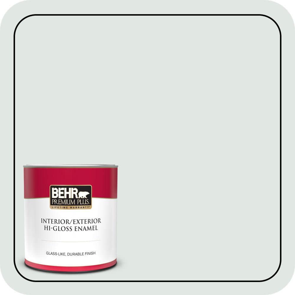 BEHR PREMIUM PLUS 1 qt. #490E-1 Glimmer Hi-Gloss Enamel Interior ...