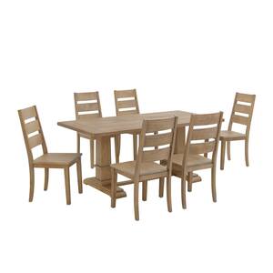 CROSLEY FURNITURE Joanna Rustic 5-Piece Brown Round Dining Set ...