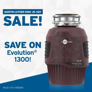 InSinkErator Evolution PRO 750 3/4 HP Continuous Feed Garbage Disposal ...