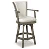 Jennifer Taylor Williams 27 in. White Modern Rustic High Back Swivel ...