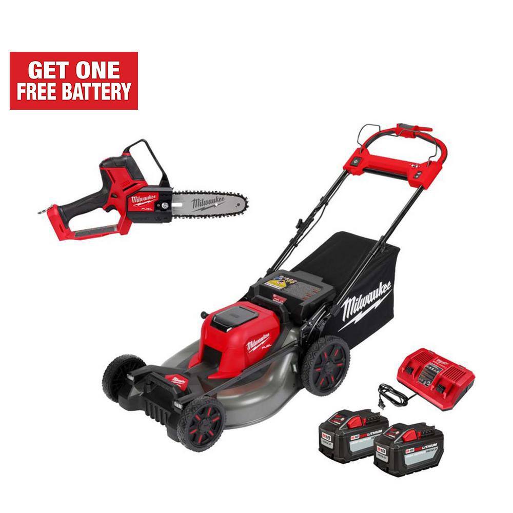 Milwaukee M18 FUEL Brushless Cordless 21 in. Dual Battery Self ...