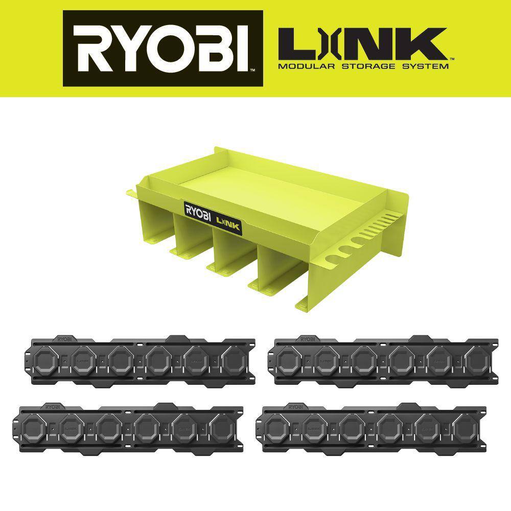 Reviews for RYOBI LINK Tool Organizer Shelf with Wall Rail (2-Pack) and ...