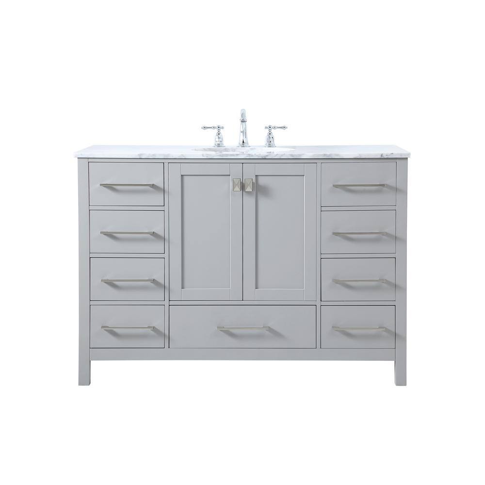 Timeless Home 48 in. W x 22 in. D x 34 in. H Single Bathroom Vanity in ...