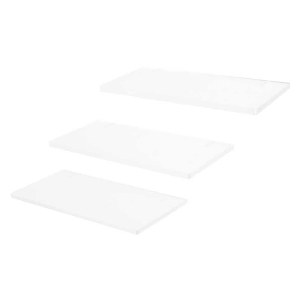 YIYIBYUS 17.5 in. Wall-mounted Clear Rectangle Acrylic Decorative Stand ...